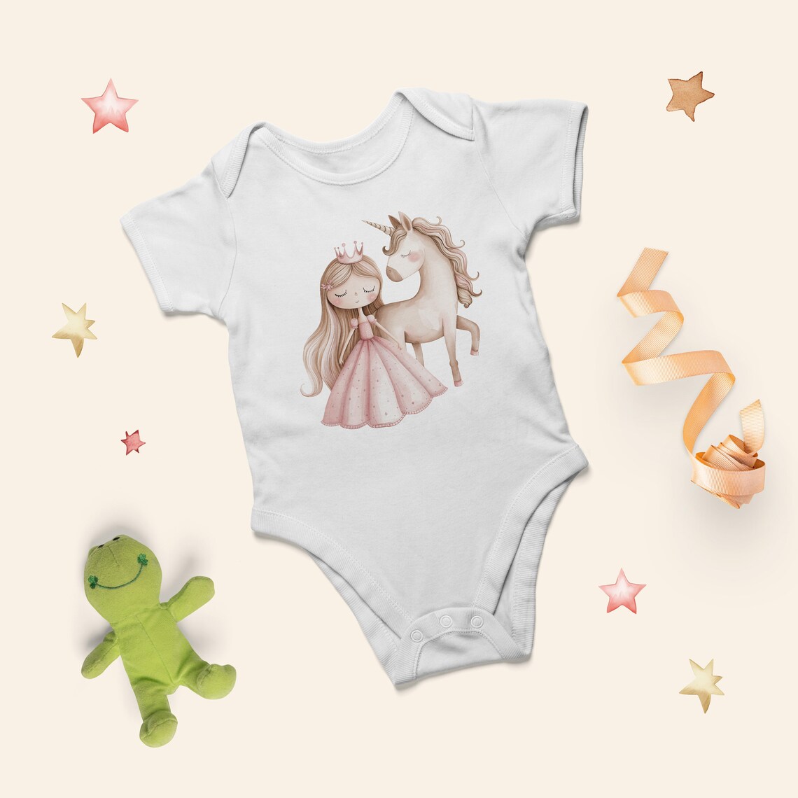 Princess With Unicorn Clipart-unicorn Watercolor Illustration-girl ...