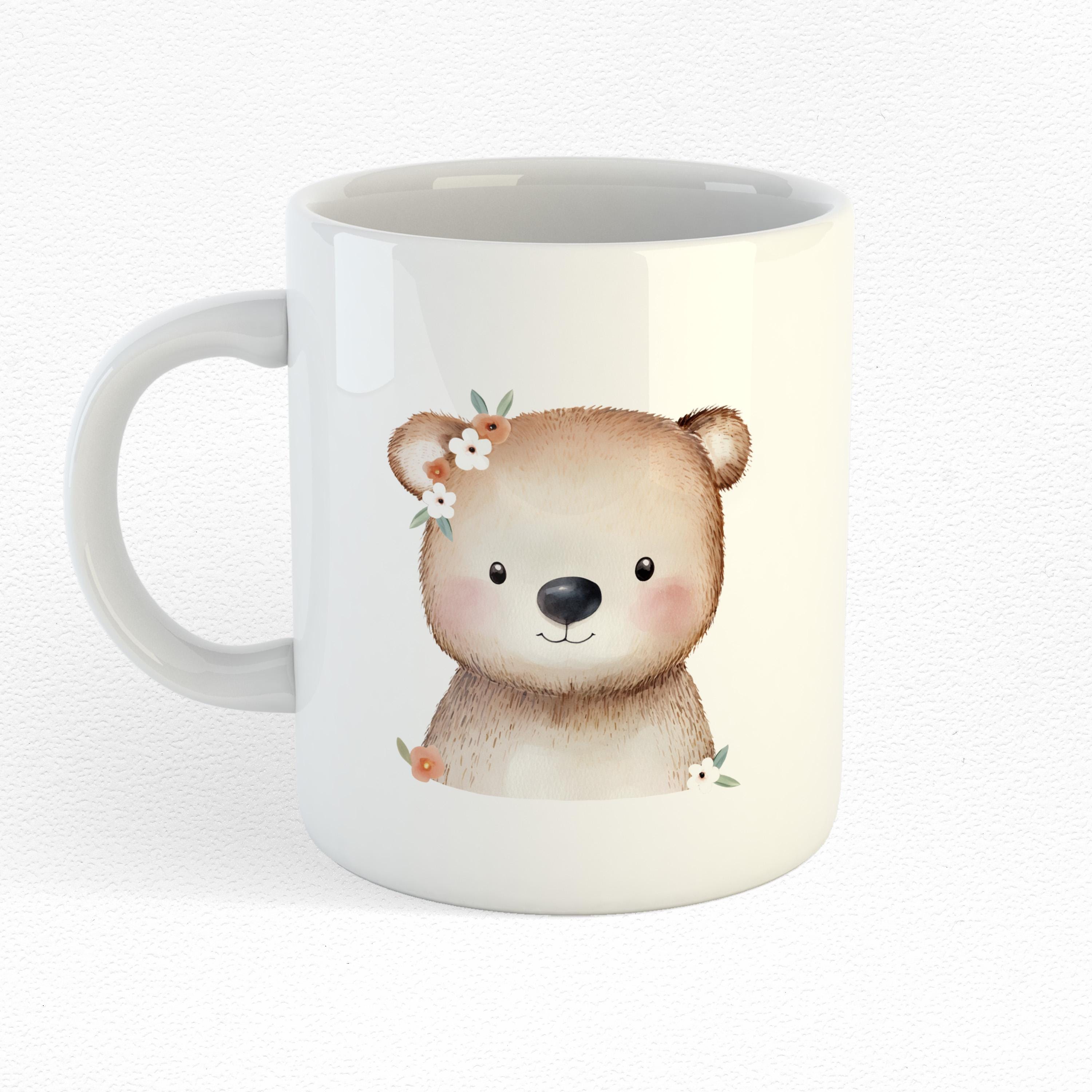 Watercolor Bear Clipart, Cute Woodland Animal Illustration, Baby Shower ...
