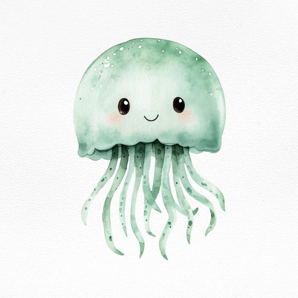 Jellyfish Clipart - Etsy