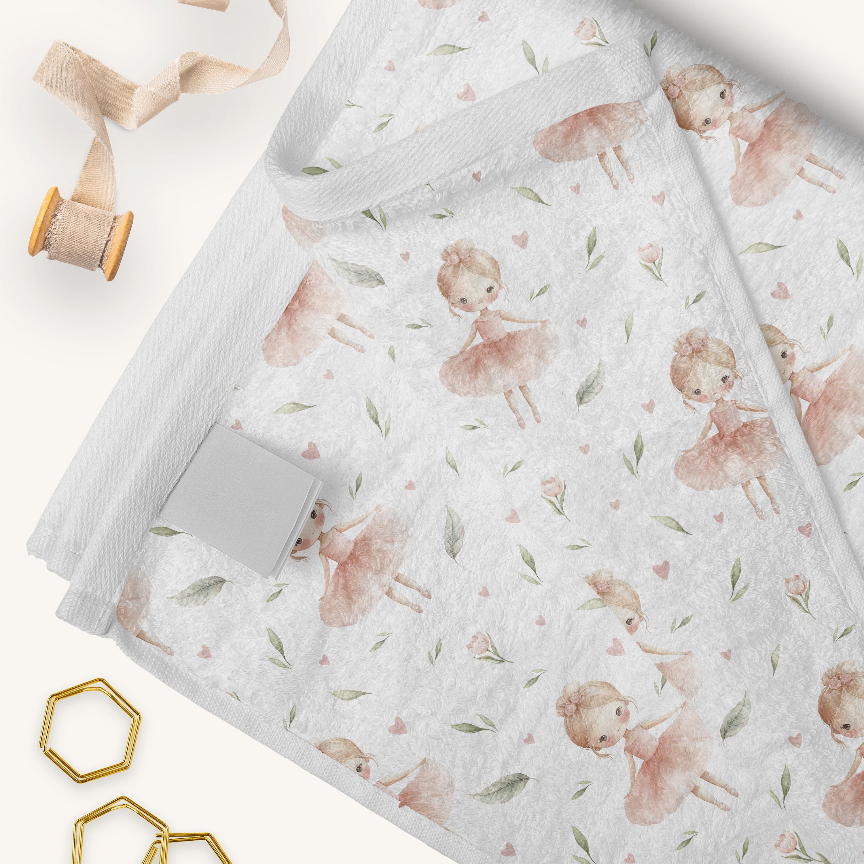 Cute Ballerina Seamless Pattern, Watercolor Ballet Girl Digital Paper ...