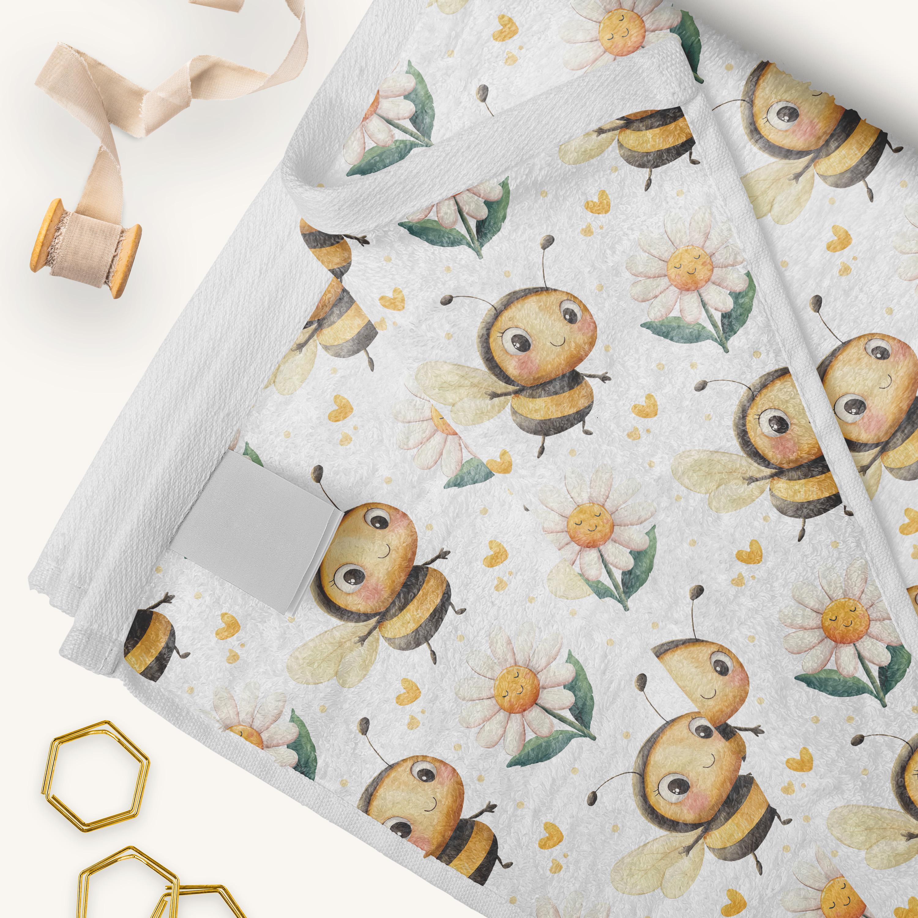 Cute Bee Seamless Pattern Honey Bee Seamless Patterns PNG Printable ...