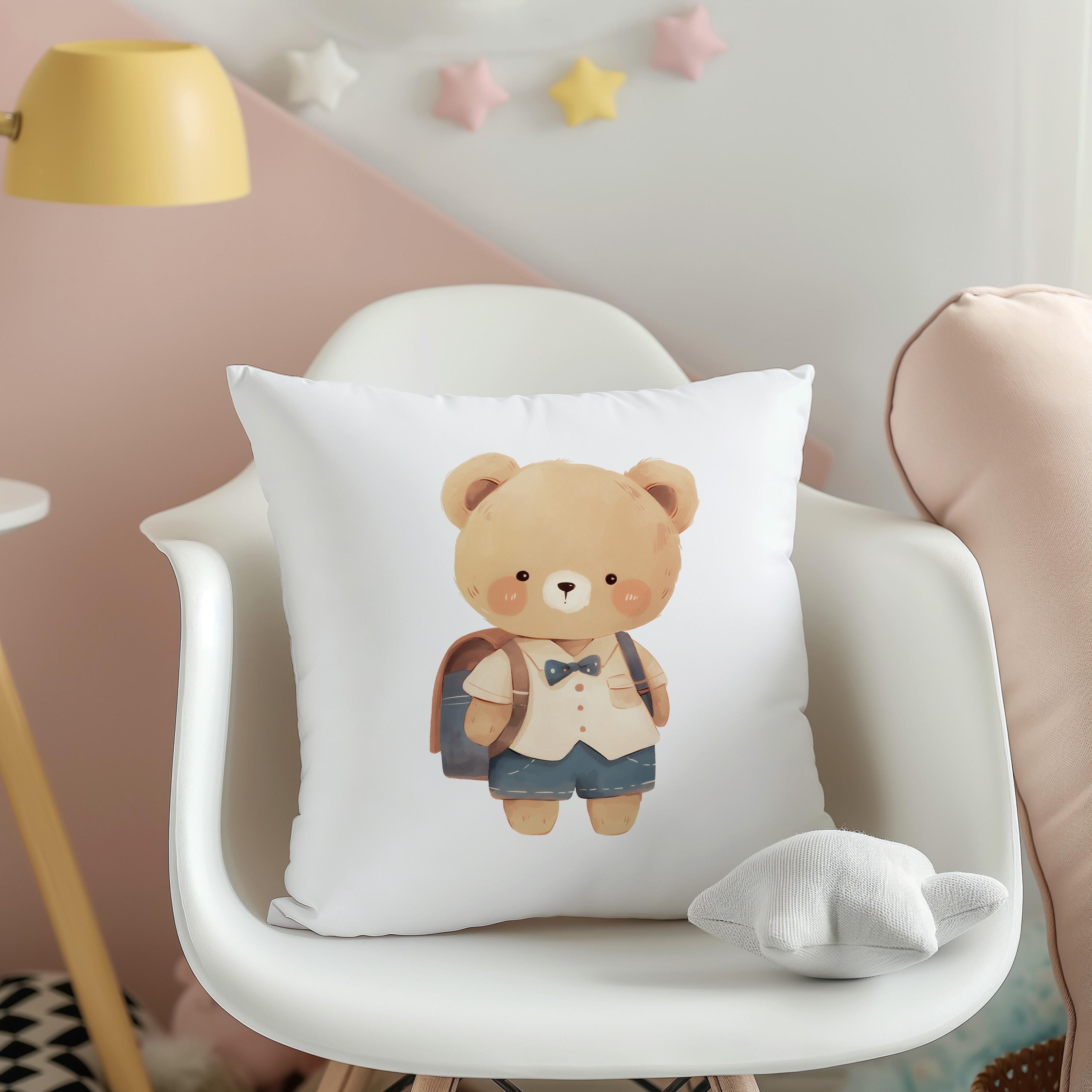 Watercolor Bear Back to School Clipart-teddy Bear Clip Art-baby Shower ...