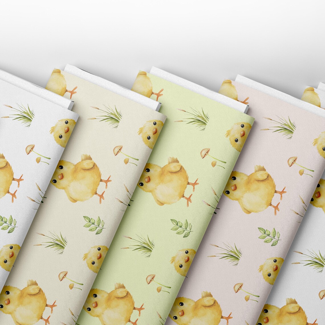 Watercolor Baby Chick Pattern, Cute Easter Seamless Digital Paper ...