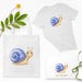Cute Snail Watercolor Clipart PNG, Nursery Wall Art, Woodland Animal ...