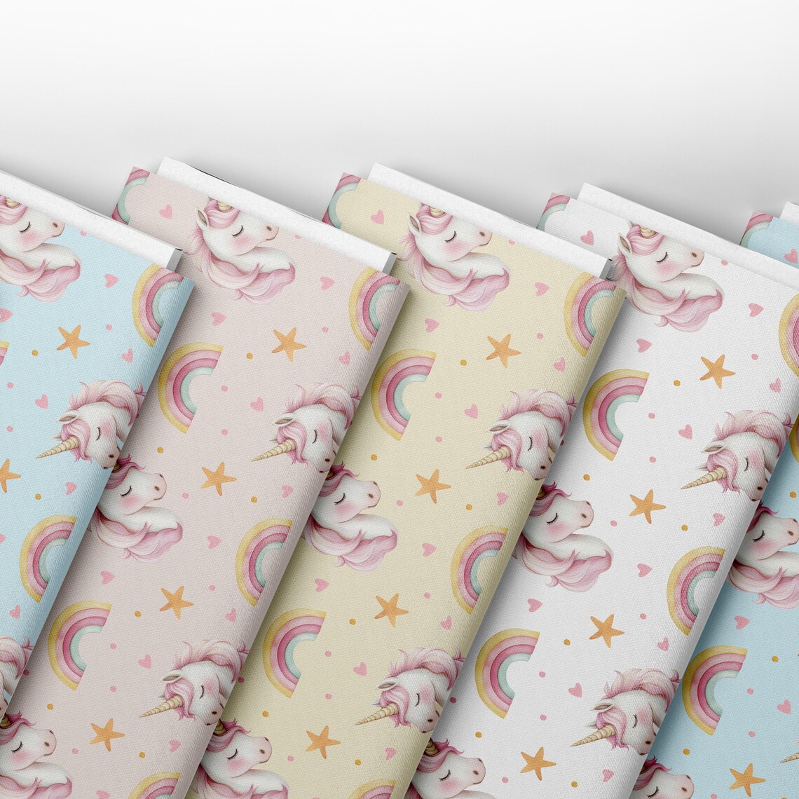 Unicorn Rainbow Seamless Pattern-magic Watercolor Pattern-digital Paper ...