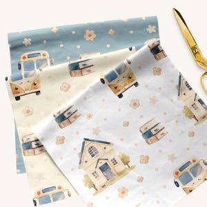 Back to School Seamless Pattern Digital Design Download, Trendy School ...