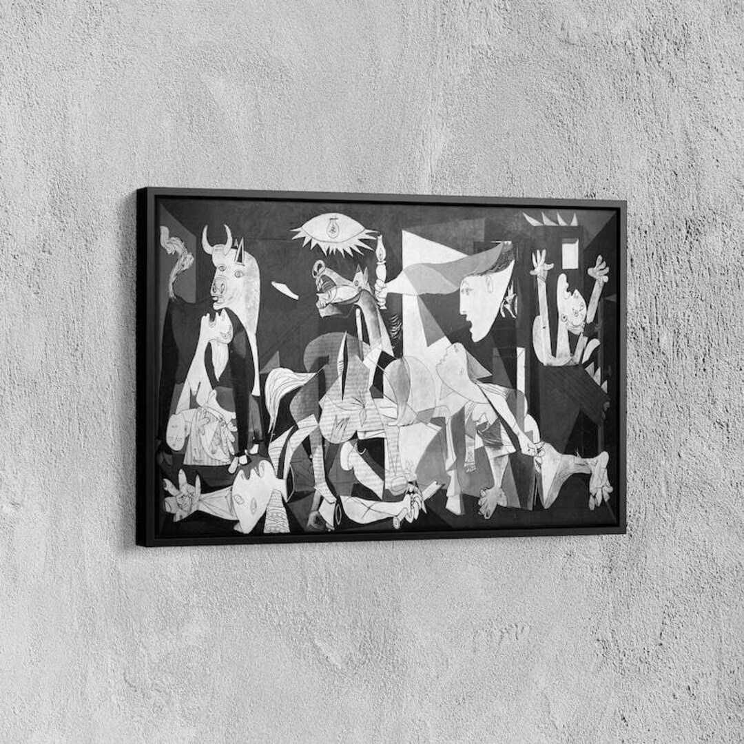 Guernica by Pablo Picasso Canvas Wall Art, Guernica Colored Painting ...