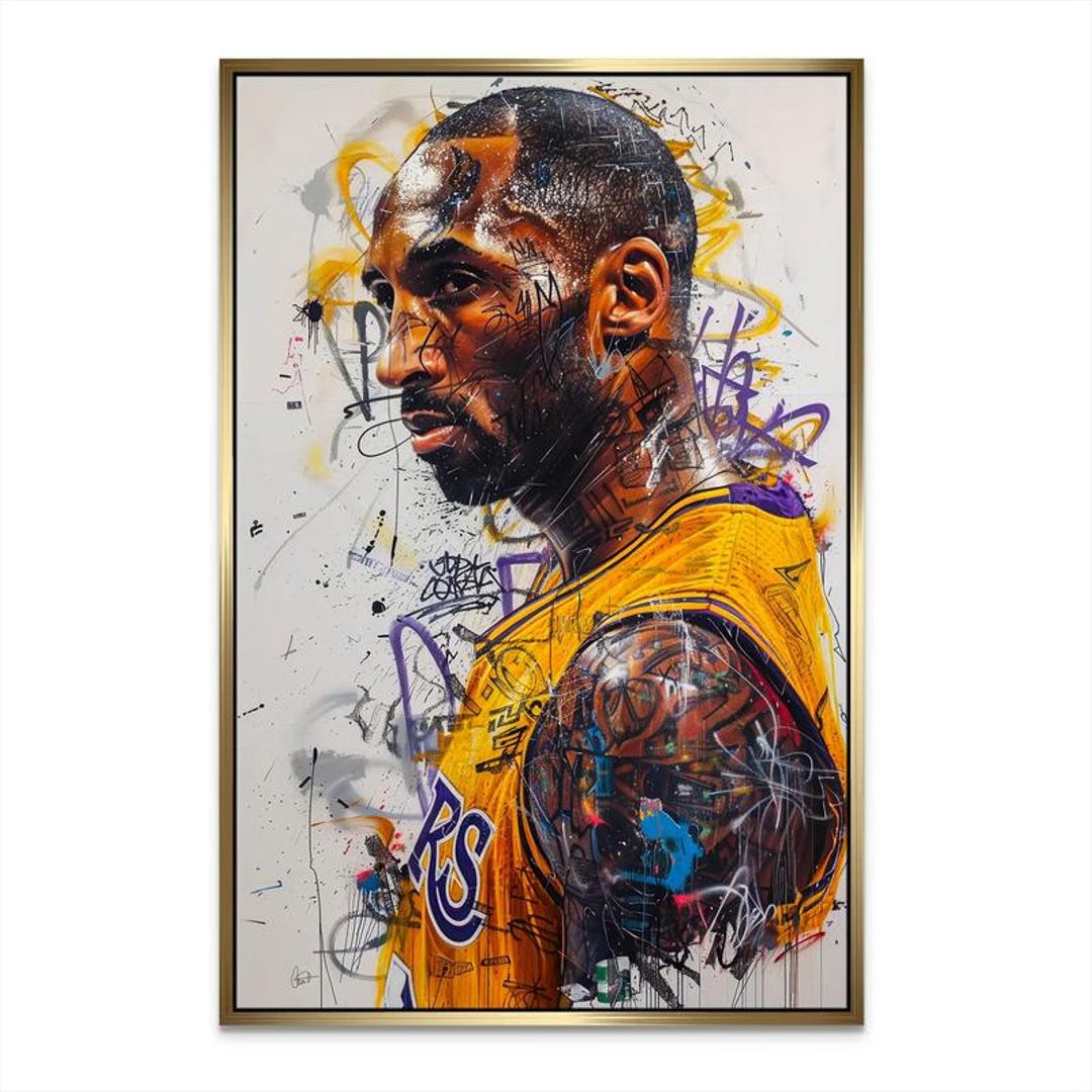 Kobe Bryant Poster, Kobe Bryant Print, Kobe Bryant Wall Art, Basketball ...