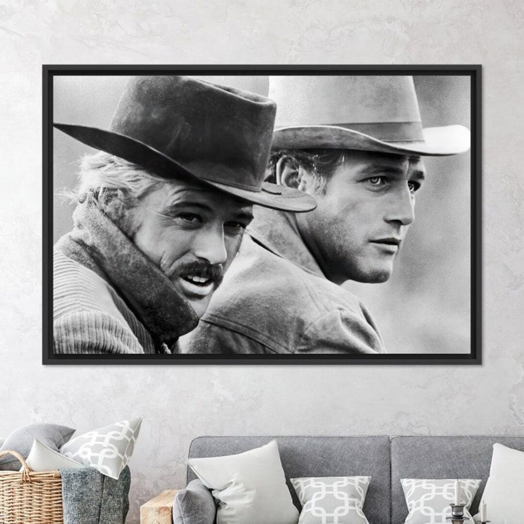 Best Movie Wall Art, Butch Cassidy Art, Sundance Kid Art, Paul Newman ...