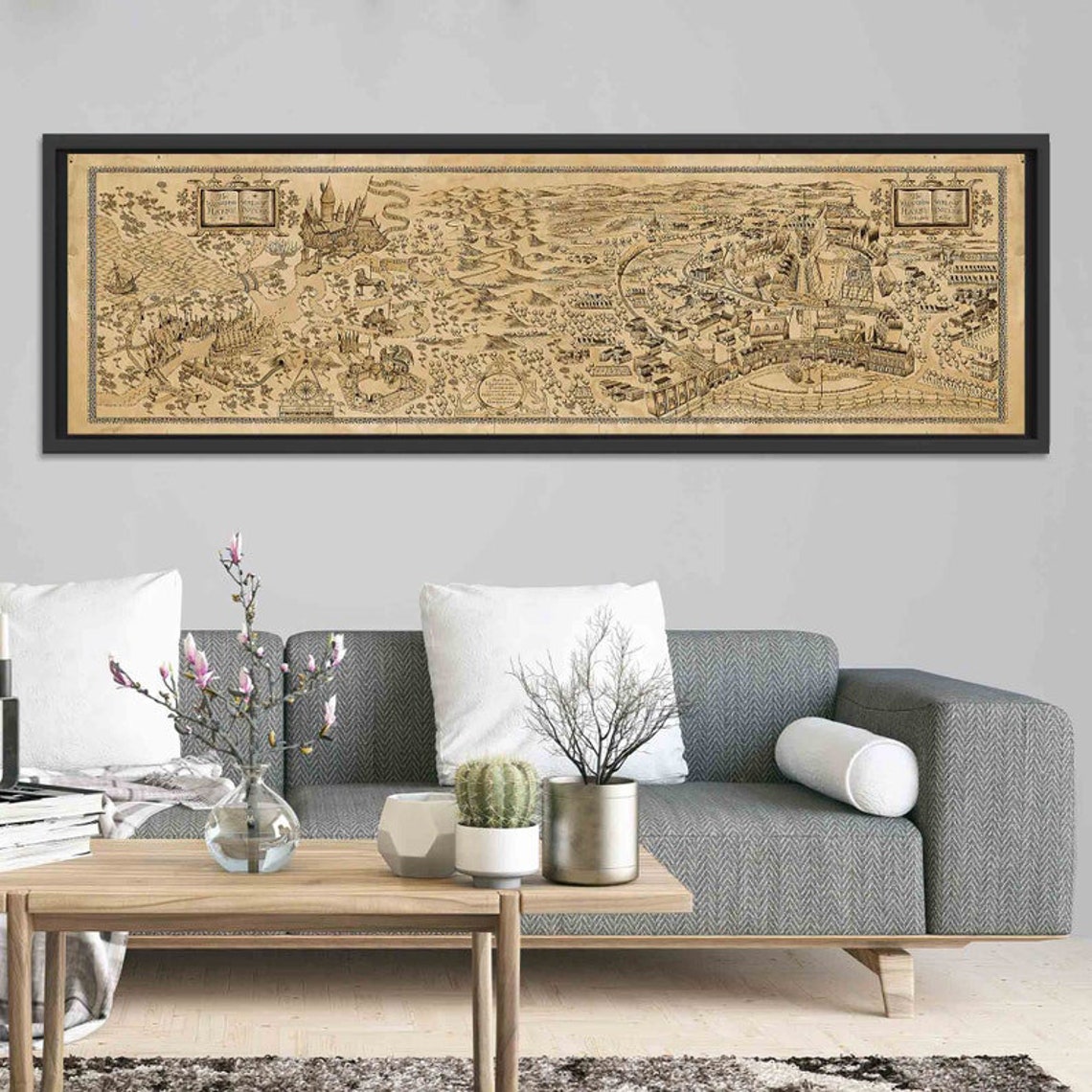 Harry World Map Art, Home Decor Wall Art, Harry World Map, Map Digital ...