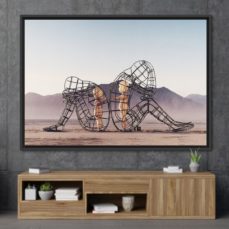 Inner Child Sculpture, Burning Man Sculpture, Inner Child Glowing, Two ...