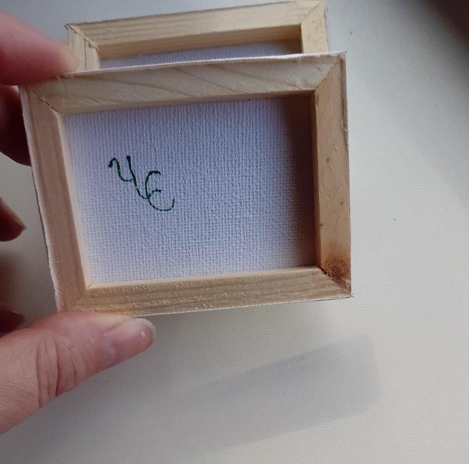 Monet Hand Painted Miniature Scale 1:12, Acrylic Paint, Tiny ...