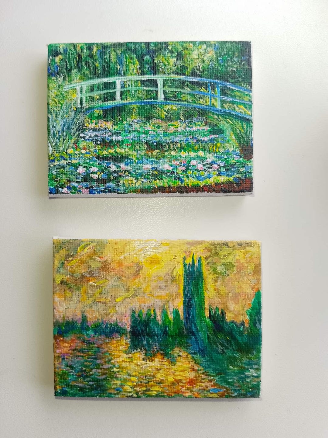 Monet Hand Painted Miniature Scale 1:12, Acrylic Paint, Tiny ...