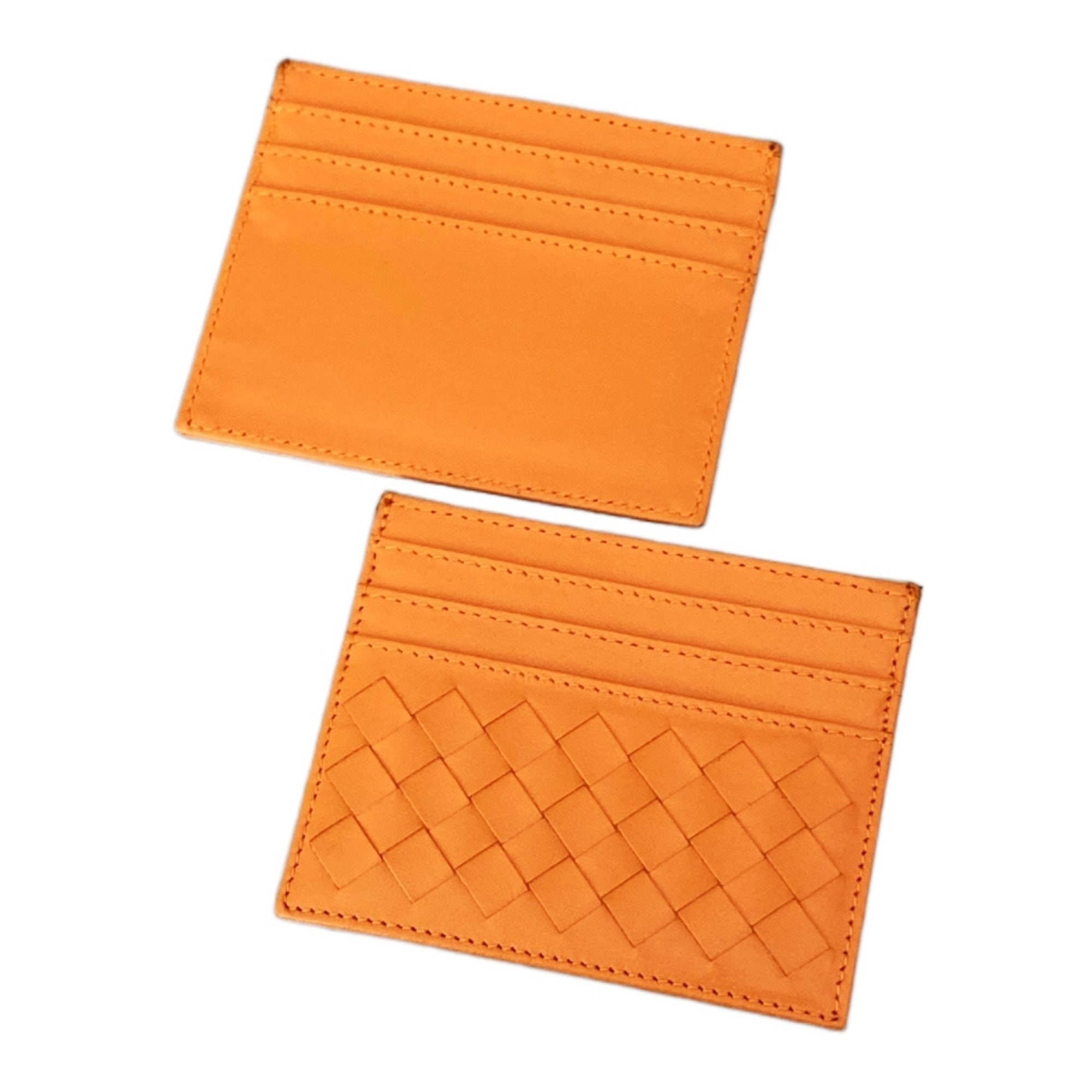 Minimalist Wallet, Burnt Orange Genuine Leather Slim Card Holder Wallet ...