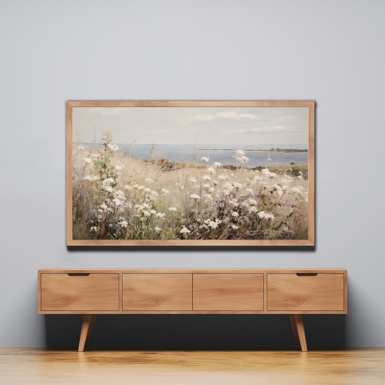 Spring Wildflower Field, Samsung Frame TV Art, Flower Meadow, Country ...