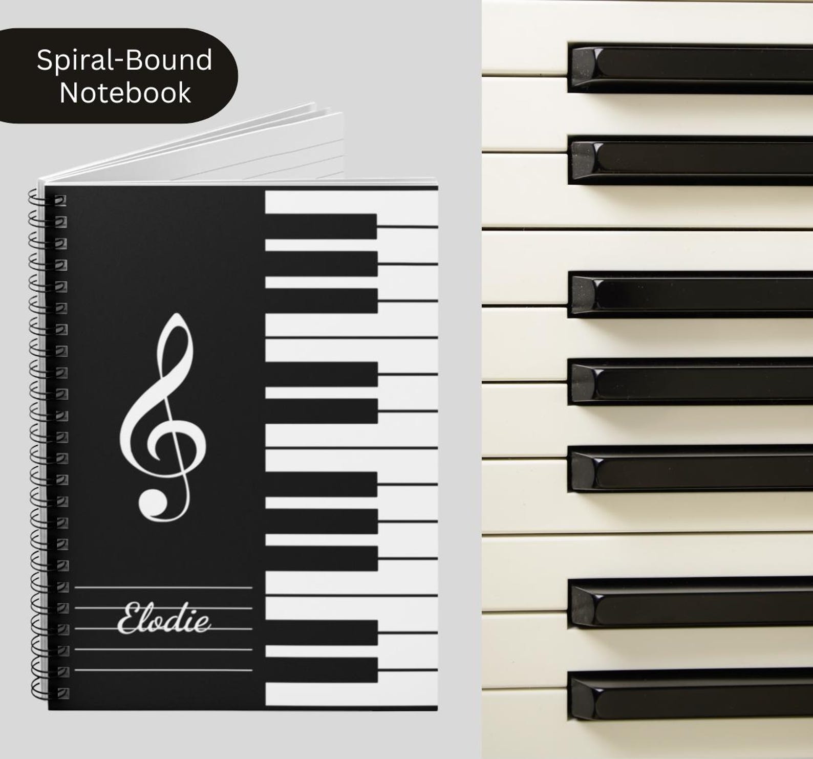Personalized Music Notebook Gift Idea for Teacher Appreciation Gift for ...