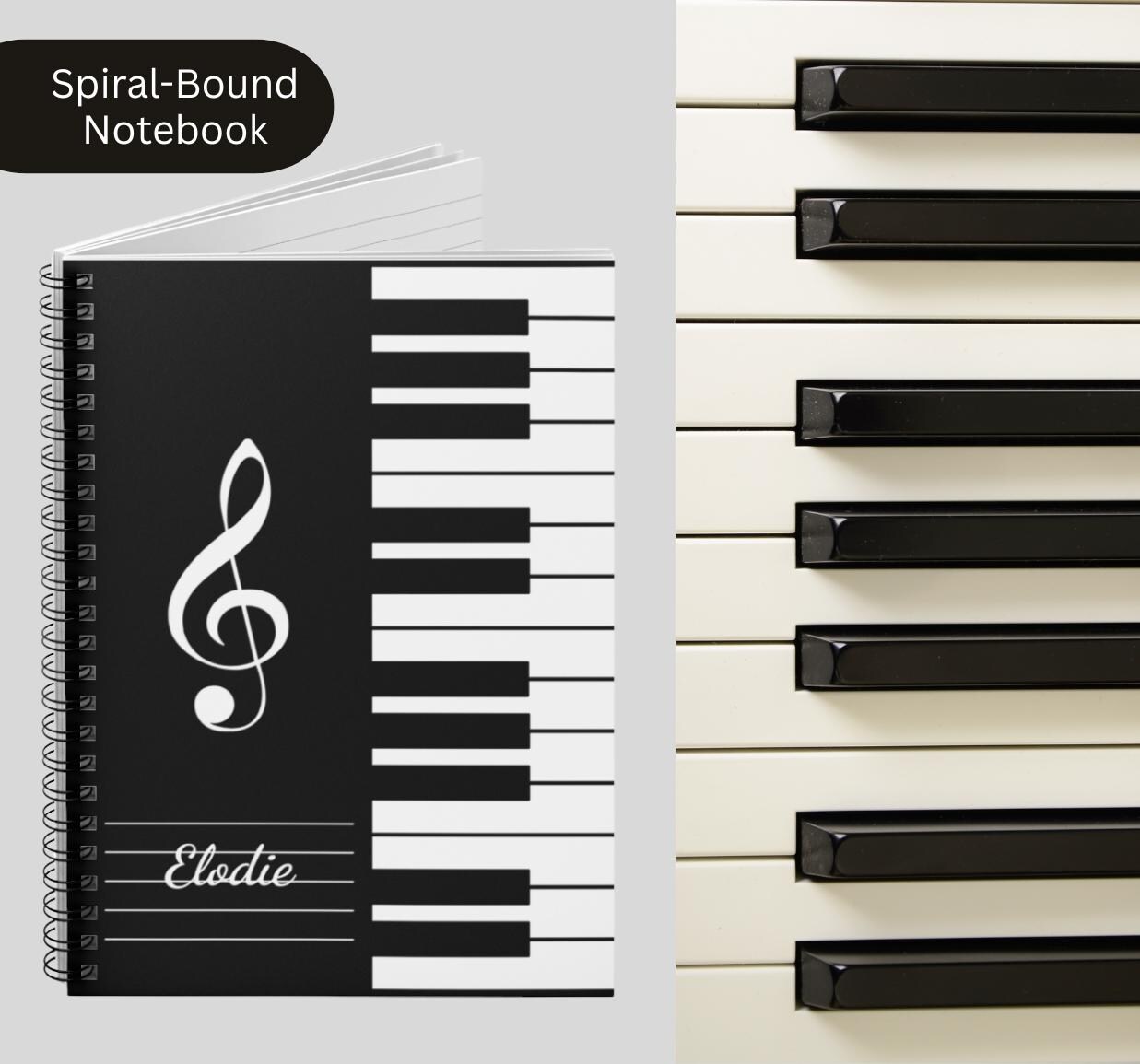 Personalized Music Notebook Gift Idea for Teacher Appreciation Gift for ...