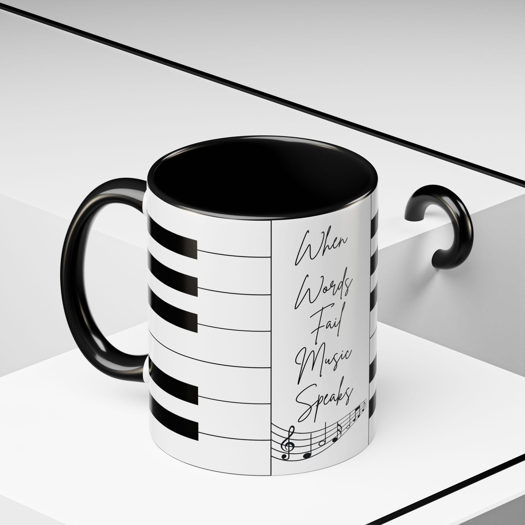 Piano Keyboard Mug Music Teacher Gift Music Quote Mug Music Room Decor ...