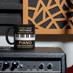 Piano Teacher Gift Funny Piano Mug Music Teacher Gift Piano Humor ...