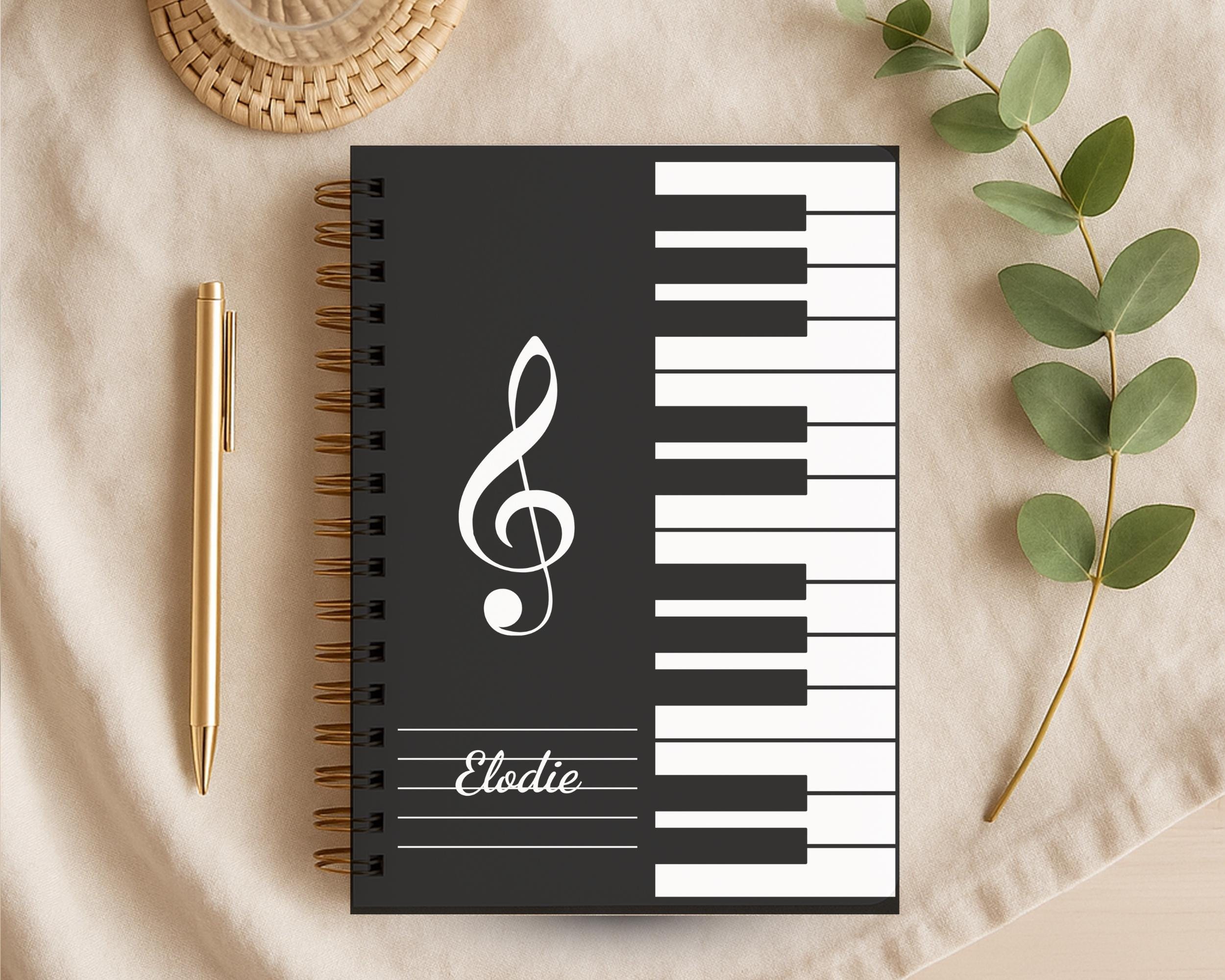 Personalized Music Notebook Gift Idea for Teacher Appreciation Gift for ...