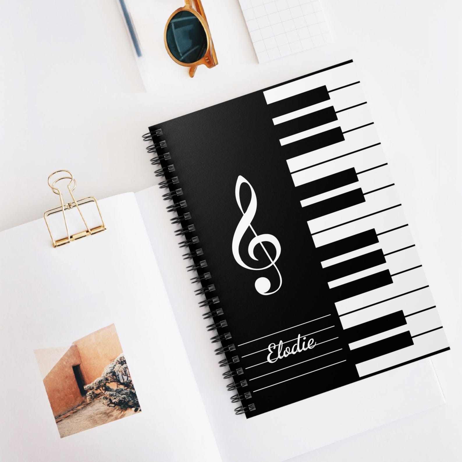 Personalized Music Notebook Gift Idea for Teacher Appreciation Gift for ...