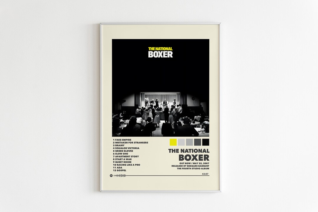 The National Posters / Boxer Poster / Album Cover Poster, Poster Print ...