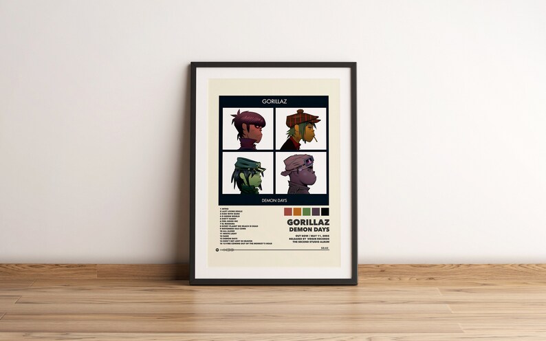 Gorillaz Posters / Demon Days Poster / Album Cover Poster, Print Wall ...