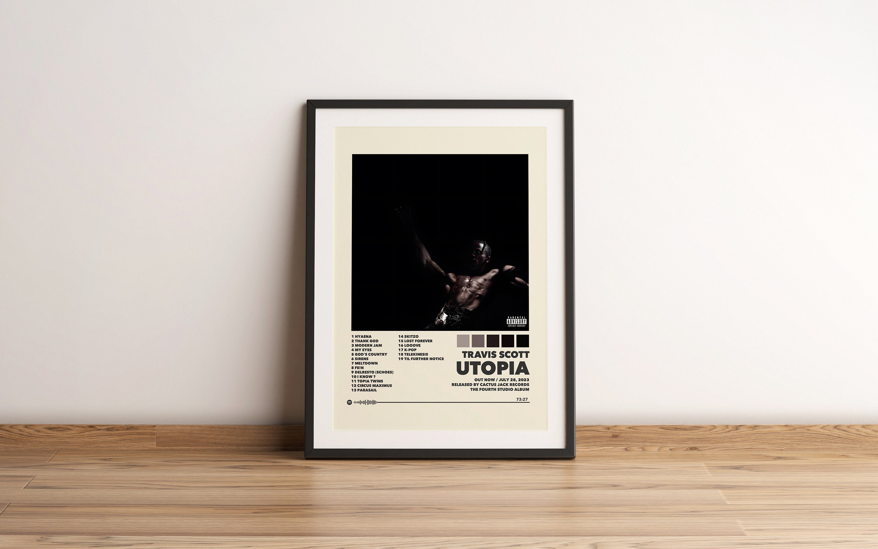 Travis Scott Poster Utopia Poster Tracklist Album Cover Poster Poster ...