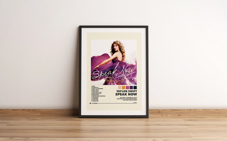 Taylor Swift Posters / Speak Now Poster / Album Cover Poster, Poster ...