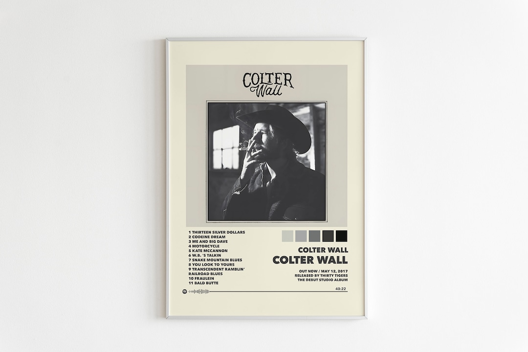 Colter Wall Poster Colter Wall Poster Tracklist Album Cover Poster ...