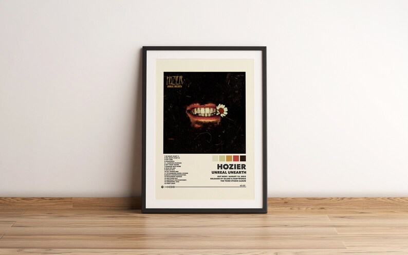 Hozier Posters / Unreal Unearth Poster, Tracklist Album Cover Poster, Print Wall Art, Custom ...