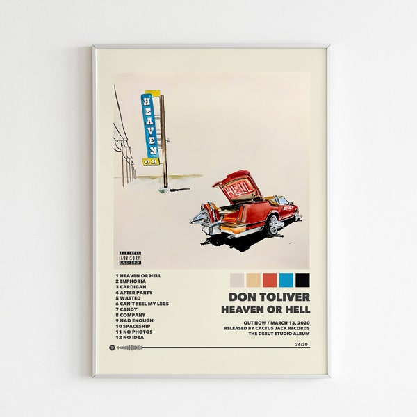 Don Toliver Tracklist Poster - Etsy