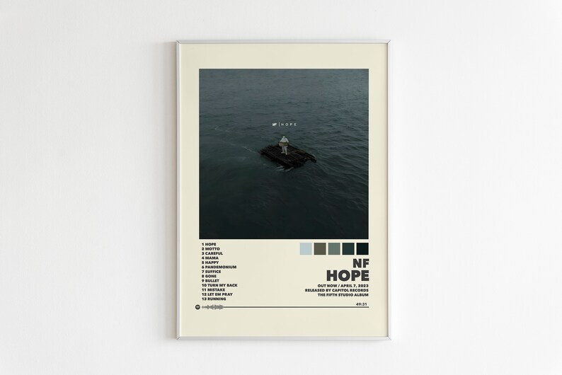 NF Posters, Hope Poster, NF, Hope, Album Cover Poster, Poster Print ...