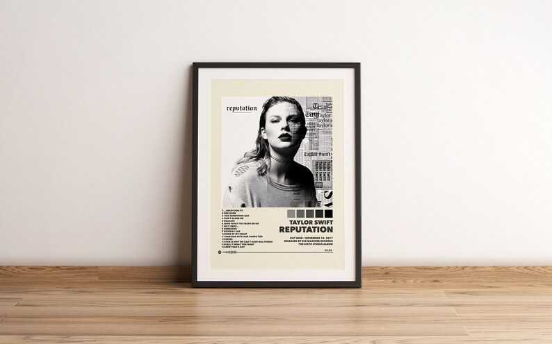 Taylor Swift Posters / Reputation Poster / Album Cover Poster, Poster ...