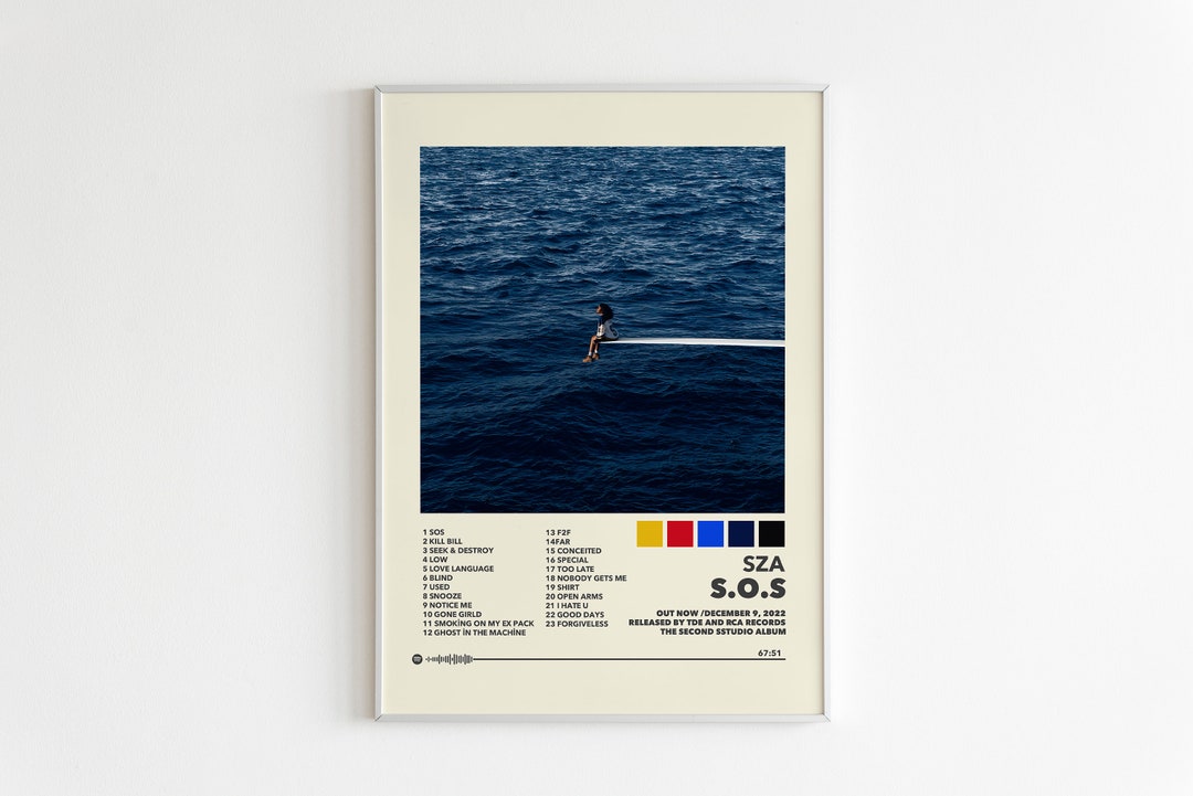 SZA Posters / S.O.S Poster / Blonde Tracklist / Album Cover Poster ...