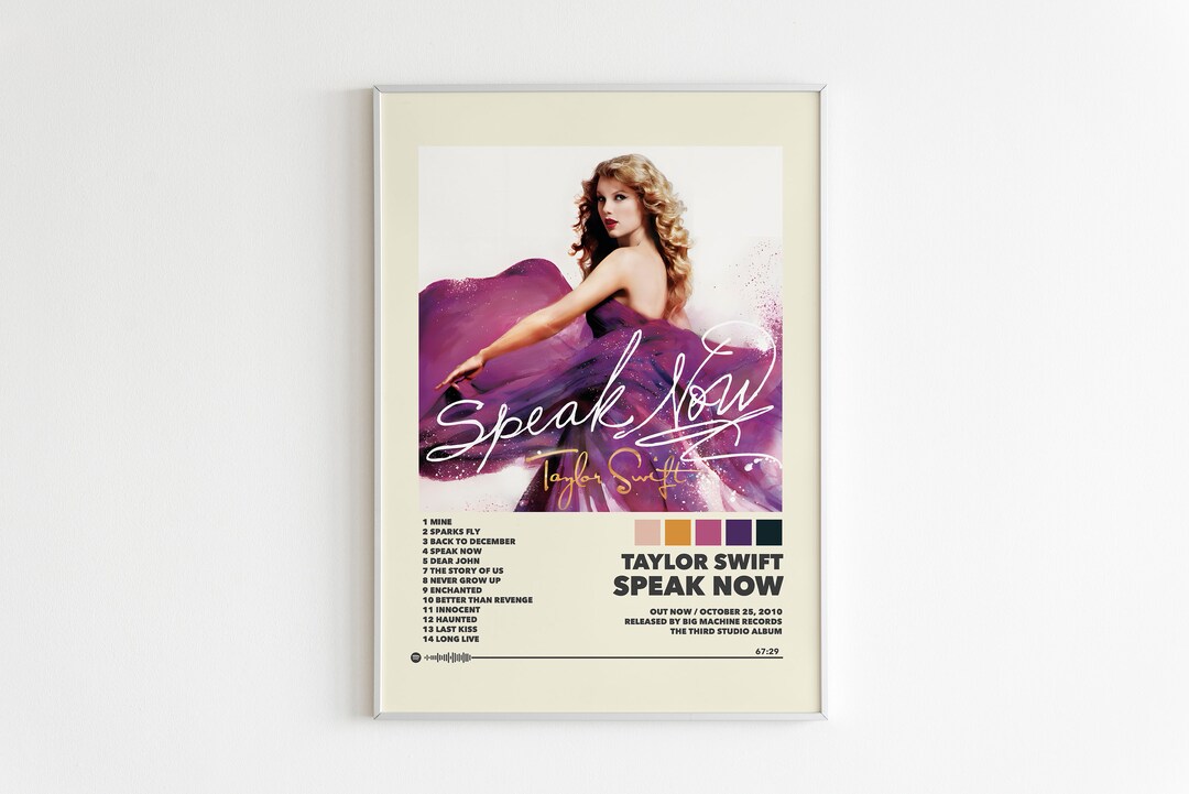 Taylor Swift Posters / Speak Now Poster / Album Cover Poster, Poster ...
