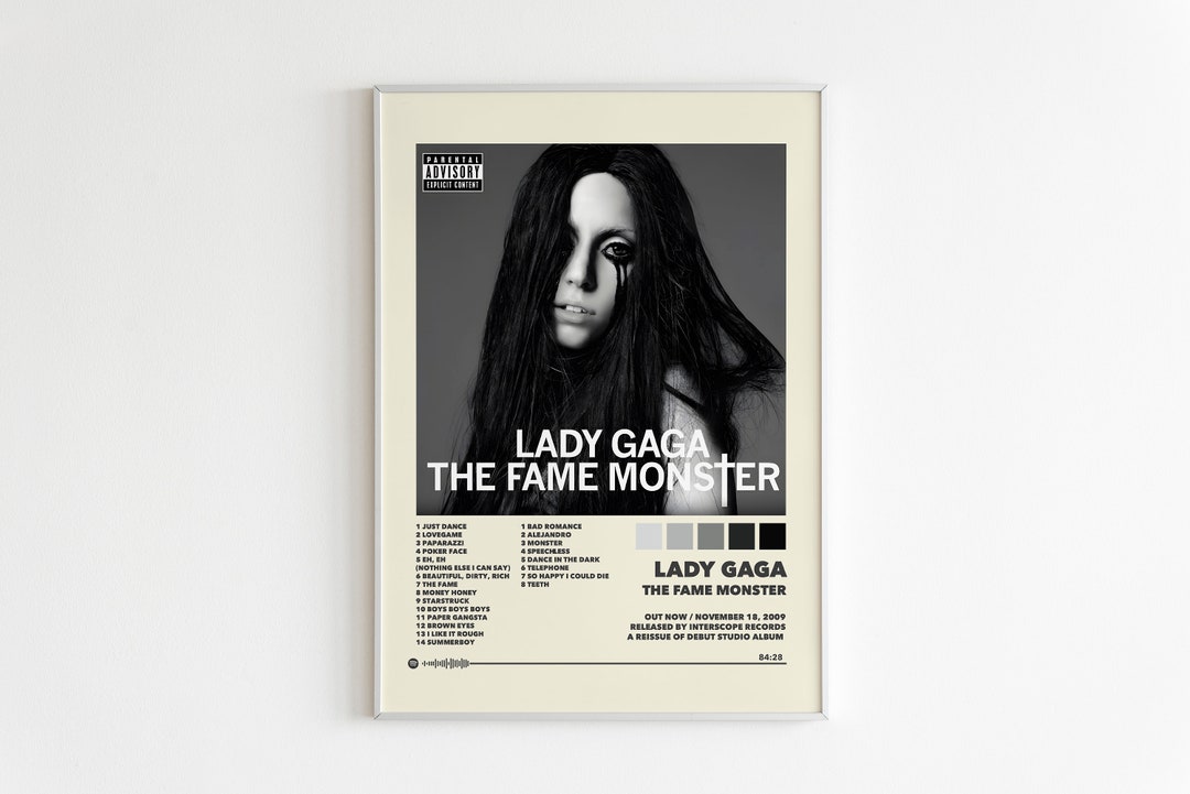 Lady Gaga Posters / Fame Monster Poster, Album Cover Poster, Print Wall ...