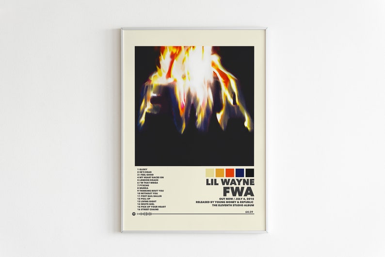 Lil Wayne Posters / FWA Poster / Album Cover Poster / Poster Print Wall ...