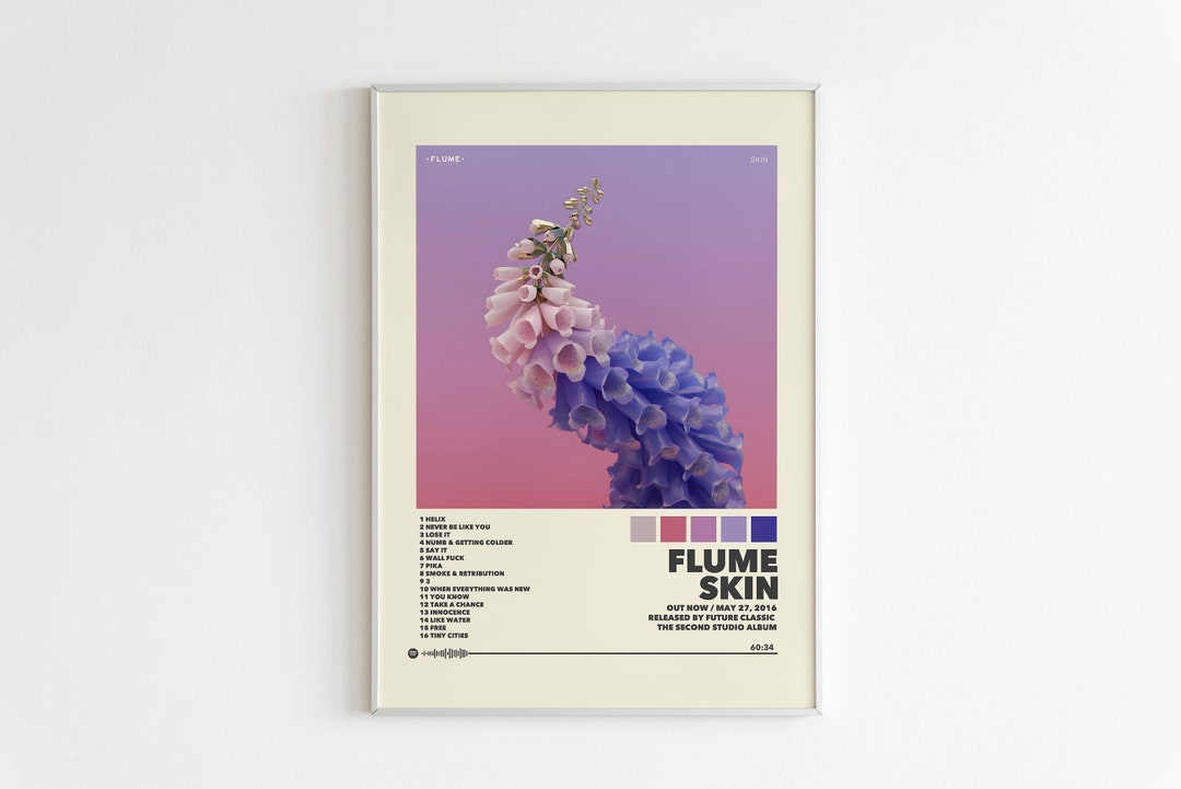 Flume Posters / Skin Poster / Album Cover Poster / Poster Print Wall ...
