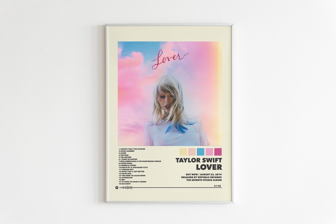 Taylor Swift Posters / Lover Poster / Album Cover Poster, Poster Print ...