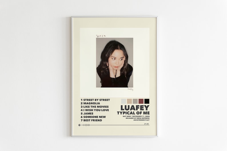 Laufey Posters / Typical of Me Poster / Laufey / Album Cover Poster ...