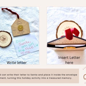 Letter to Santa Ornament, Santa List Envelope Ornament, Dear Santa ...