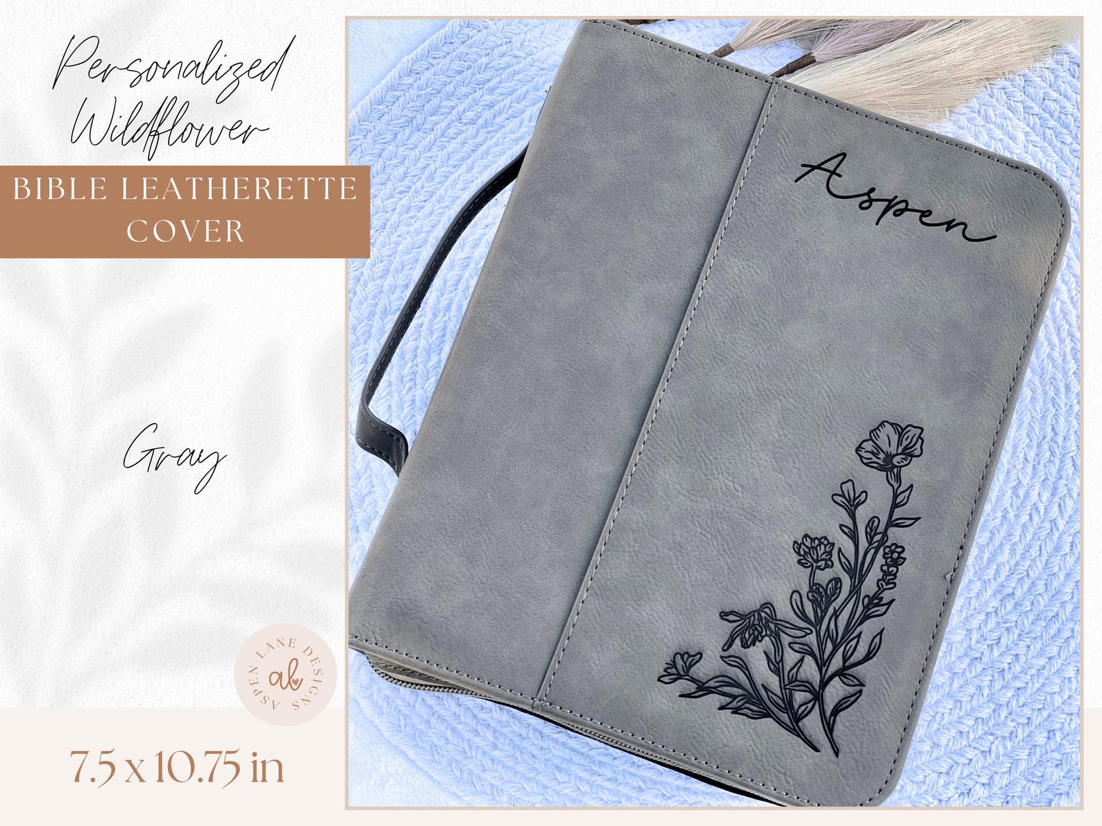 Beautiful Wildflower Bible Cover, Floral Bible, Personalized Bible ...