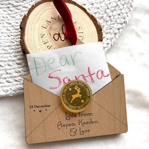 Letter to Santa Ornament, Santa List Envelope Ornament, Dear Santa ...