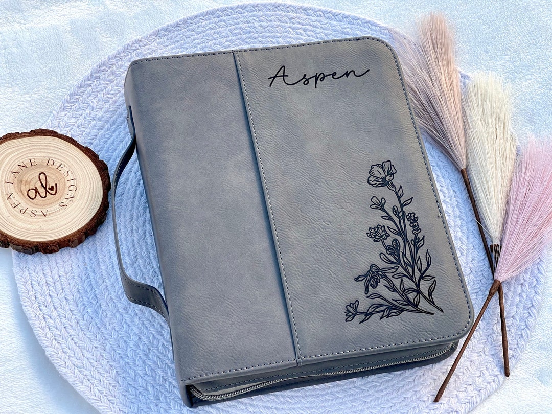 Beautiful Wildflower Bible Cover, Floral Bible, Personalized Bible ...