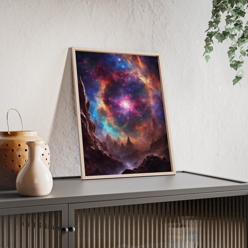 Celestial Dreams: Galaxy Nebula Fantasy Poster - Etsy