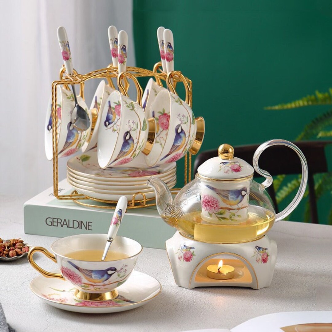 British Afternoon Tea Set Kung Fu Tea Set Flower Tea Set Fruit Flower ...