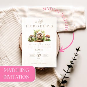 Hedgehog Editable Welcome Sign | Baby Shower | Decoration Decor|gender ...