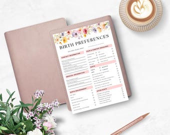Printable Birth Plan and Preferences Template Custom Birth Plan PDF ...