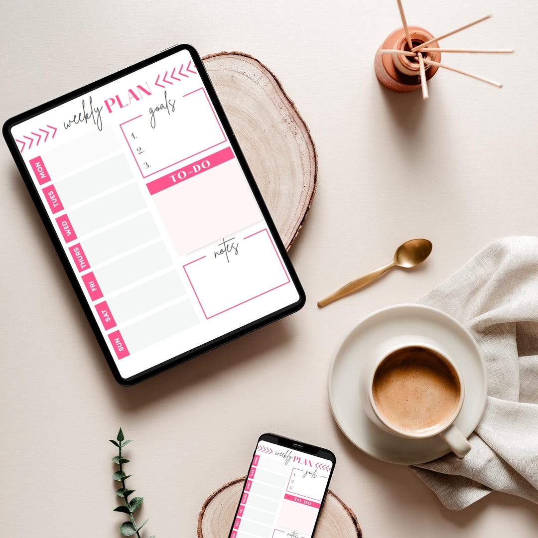 Weekly Planner Printable | Task & Time Management | Productivity ...